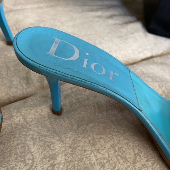 Dior | Shoes | Dior Blue Sandals | Poshmark